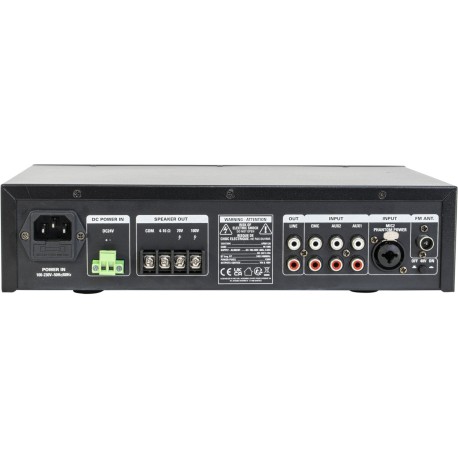 APM1120 AMPLIFICADOR-MEZCLADOR PA COMPACTO 120W CON USB, SD, BLUETOOTH, FM Y MANDO A DISTANCIA